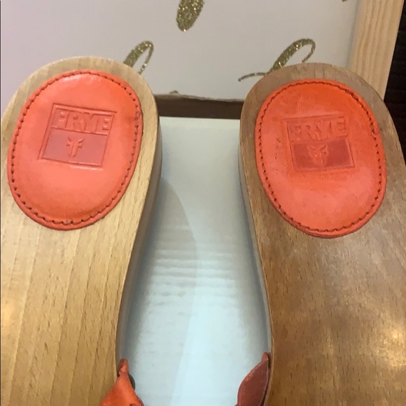 Frye | Shoes | Euc Orange Frye Ellie Ring Slides Size 85 | Poshmark
